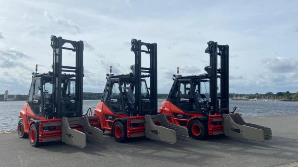 Unternehmensgruppe Lehmann stärkt Flotte mit Linde H80D-Gabelstaplern